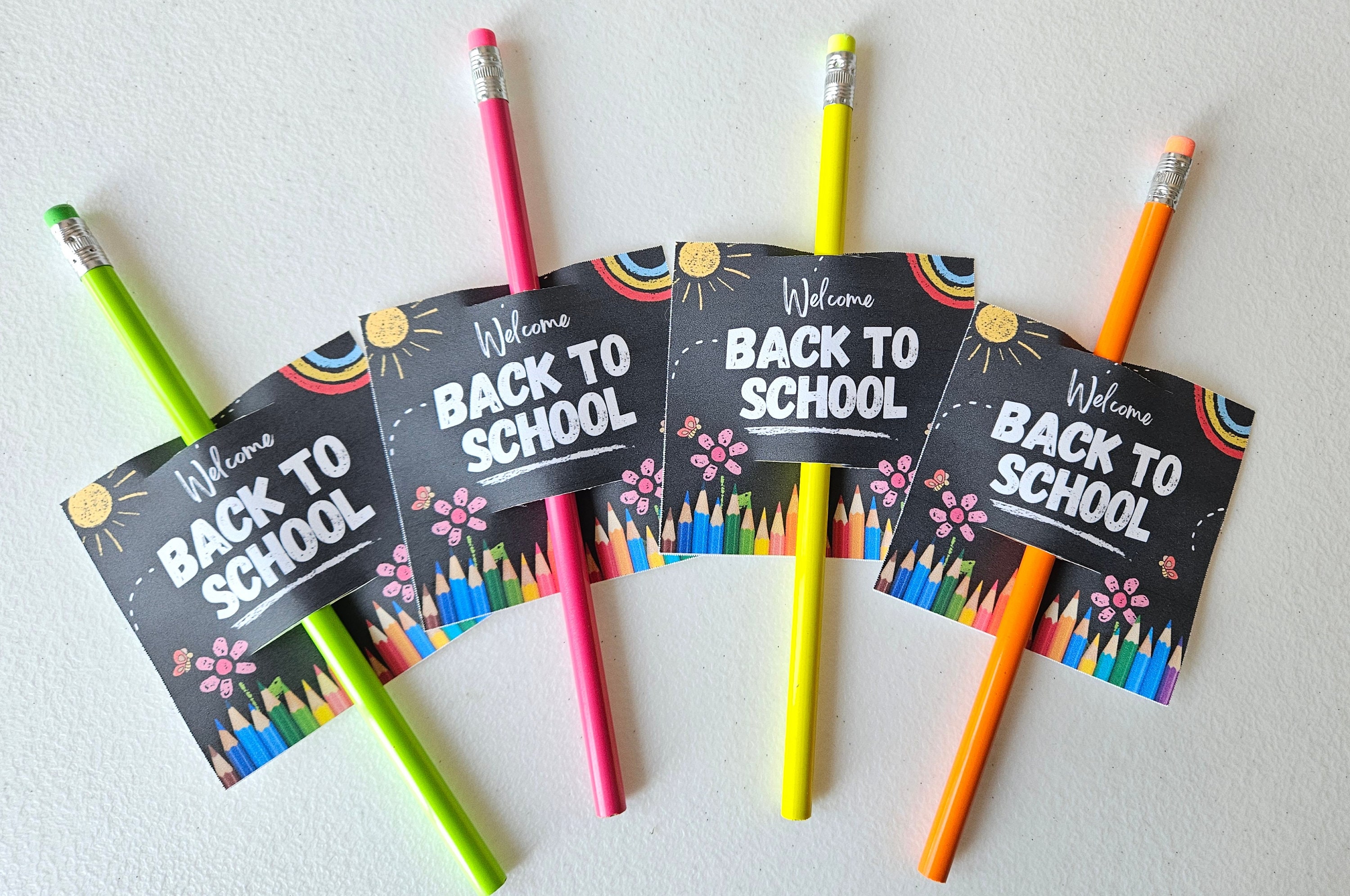 Back to School Pencil, Classroom Gifts, New School Year Favors, Pencil ...