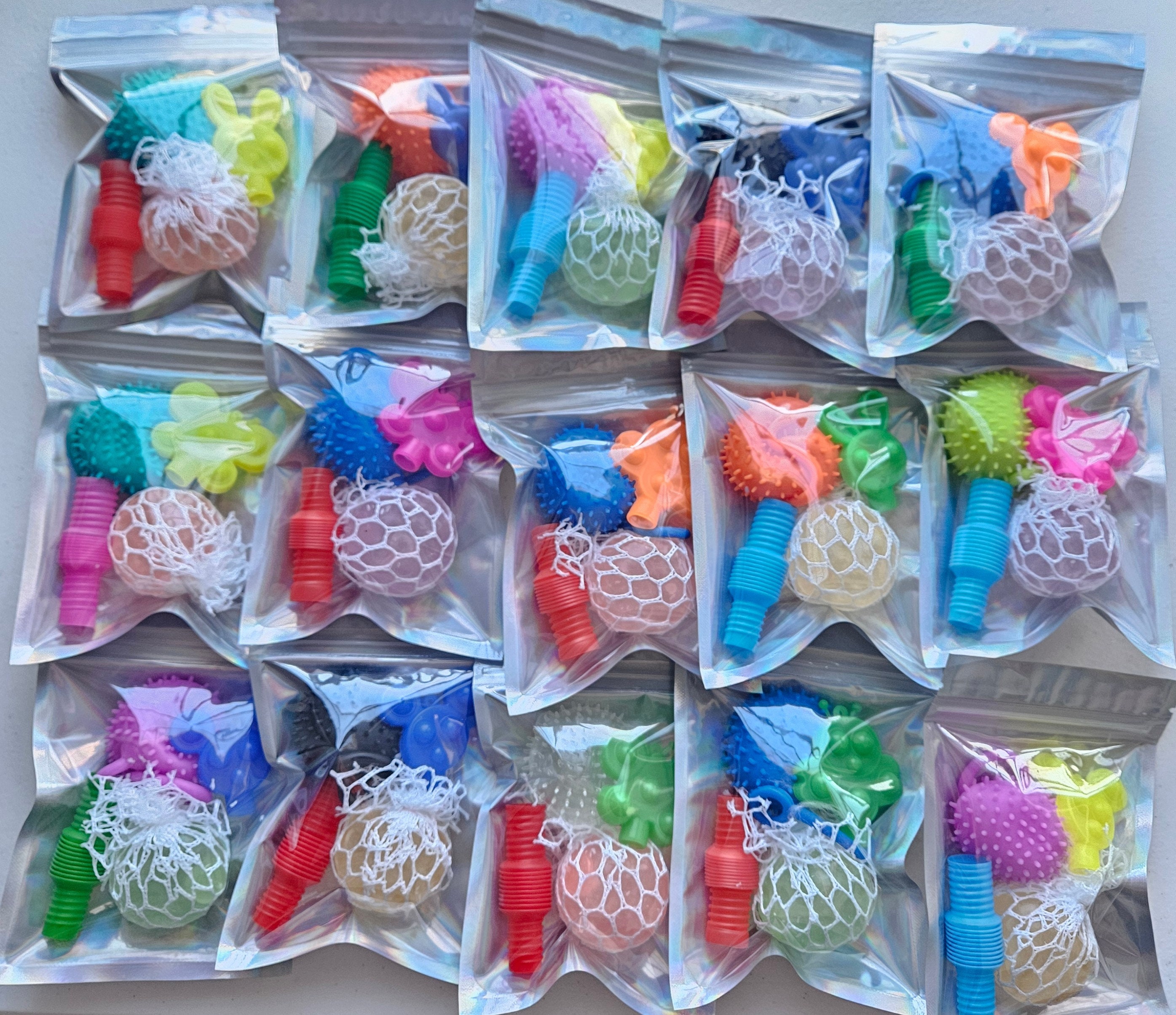 Birthday Party Fidget Favor Pack, Fidget Favors, Squish Pack, Classroom ...