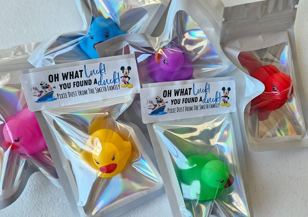 Disney Duck Favor Pack, Duck Favors, Disney Cruise, Pixie Dust Gifts ...
