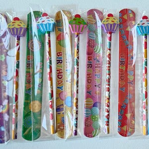 Birthday Party Favors, Classroom Gifts, Birthday Favors, Pencil Favors ...