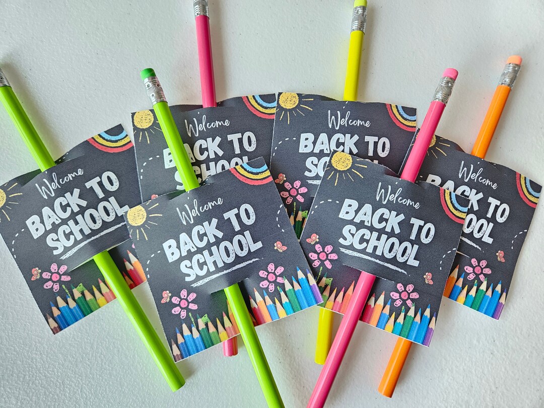 Back to School Pencil, Classroom Gifts, New School Year Favors, Pencil ...