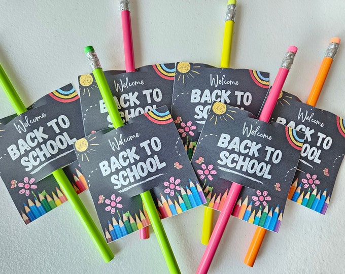 Back to School Pencil, Classroom Gifts, New School Year Favors, Pencil ...