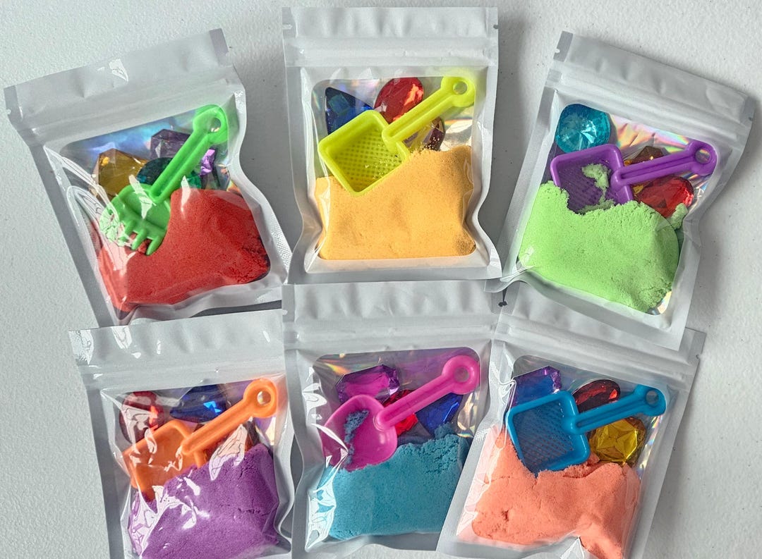 Birthday Party Sand Favor Pack, Sand Favors, Sand Sensory Kit ...