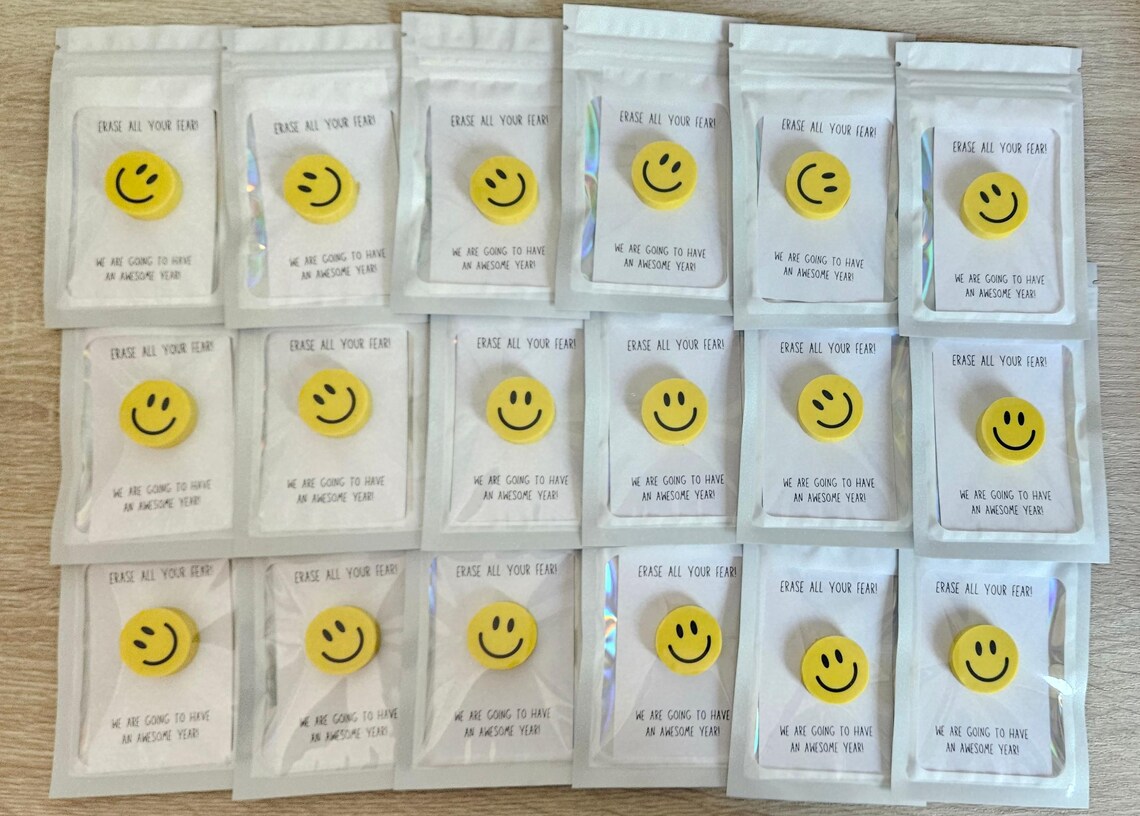Back to School Eraser Favor, Classroom Gifts, New School Year Favors ...