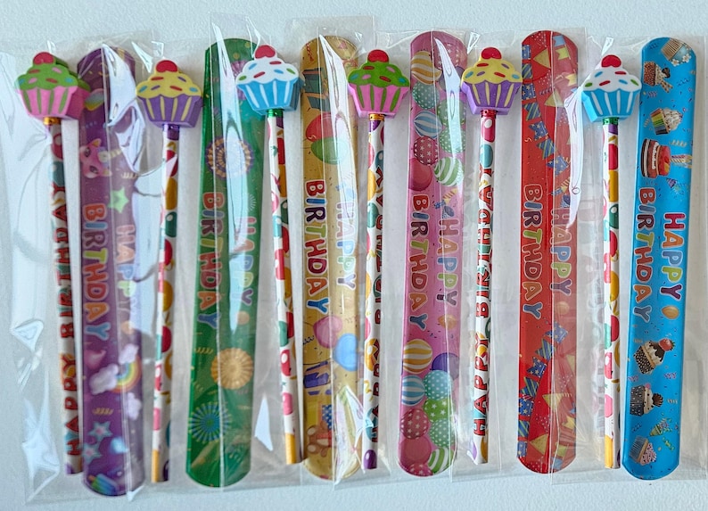 Birthday Party Favors, Classroom Gifts, Birthday Favors, Pencil Favors ...