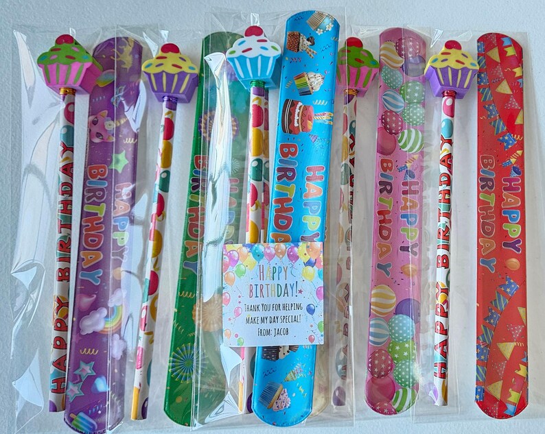 Birthday Party Favors, Classroom Gifts, Birthday Favors, Pencil Favors ...