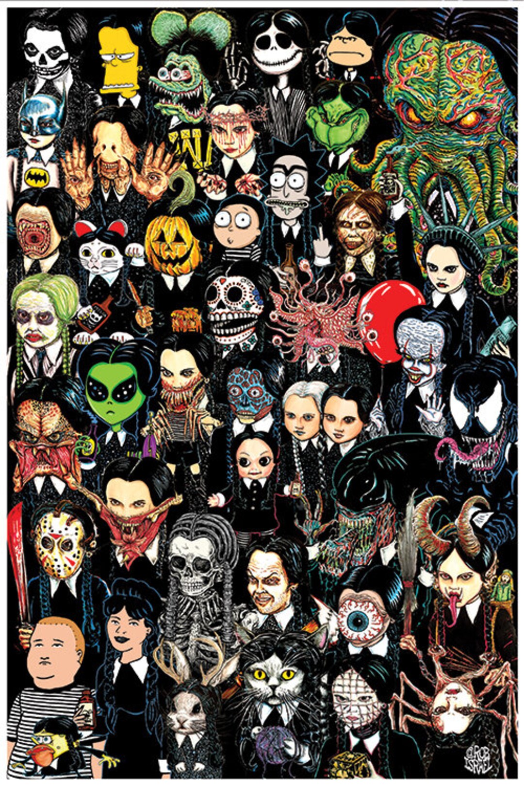 All the Goths 18"x12" Signed & Numbered Print - Etsy