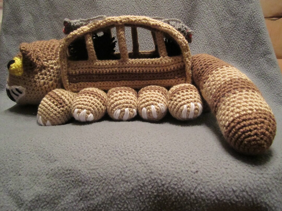 Crochet Cat Bus Plush - Etsy
