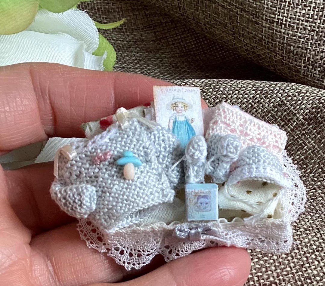 Miniature Baby Basket - Etsy