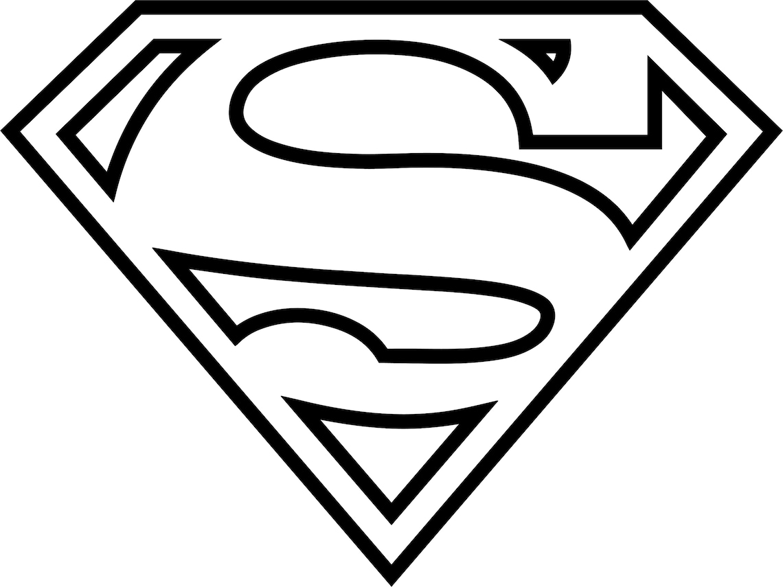 Superman S Logo Svg Jpg Png Pdf Vector Vinyl Decal Cricut | Etsy