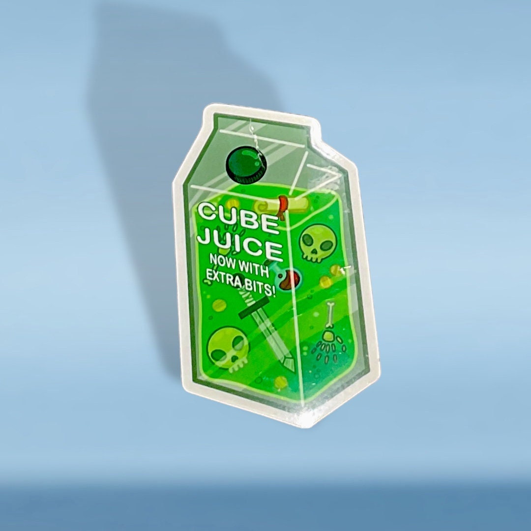 Transparent Carton of Slime Cube Juice Ooze Clear Vinyl - Etsy