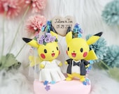 Pikachu Couple Wedding Cake Topper Wedding Decoration - Etsy