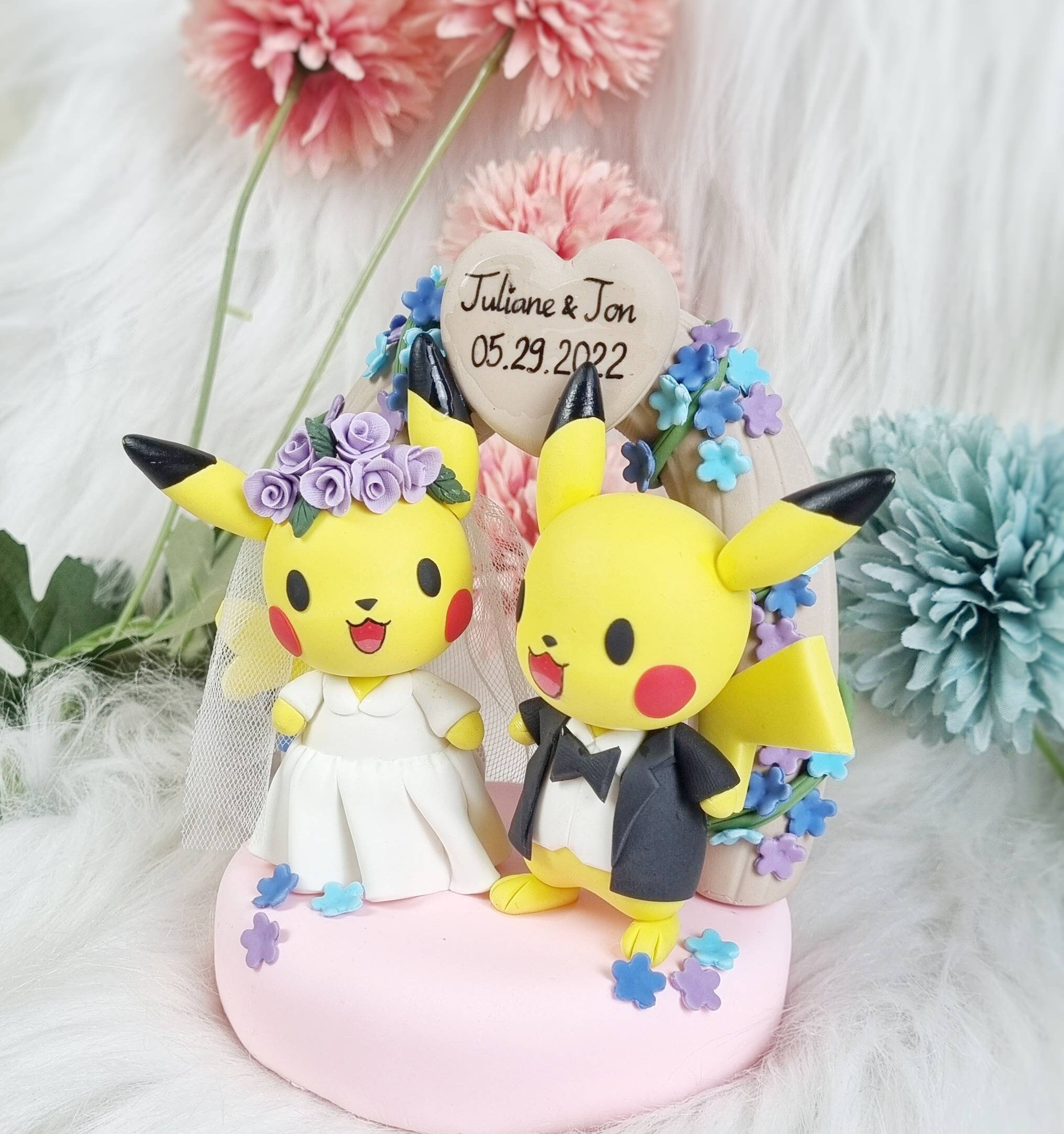 Pokemon Wedding Cake Toppers