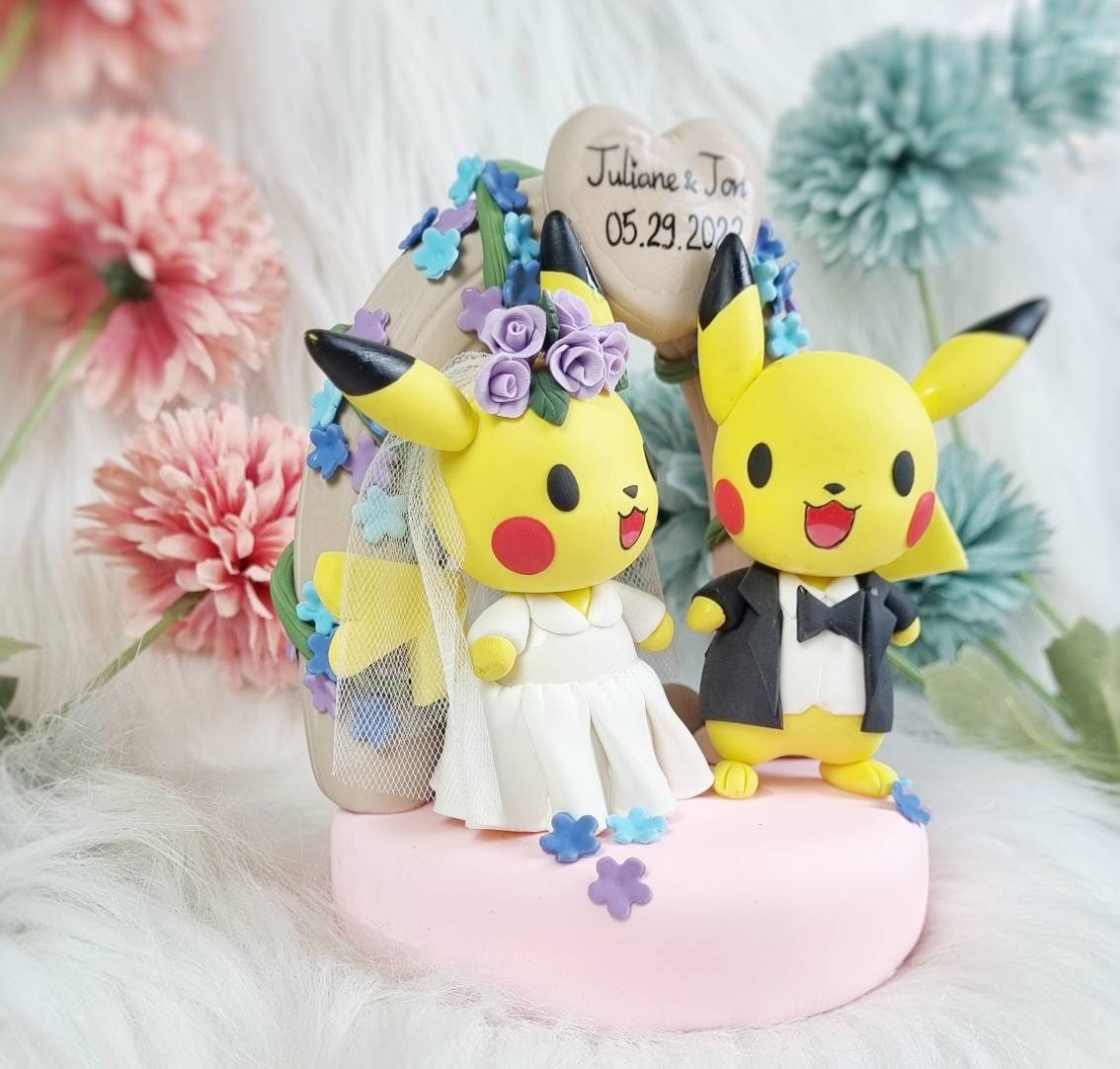 Pokemon Wedding Cake Toppers