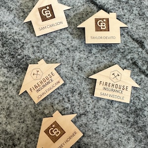 Realtor Name Tag, House Shaped Name Tag, Realtor, Custom - Etsy