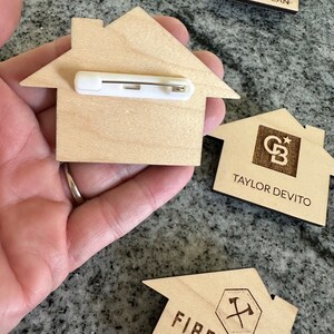 Realtor Name Tag, House Shaped Name Tag, Realtor, Custom - Etsy