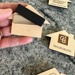 Realtor Name Tag, House Shaped Name Tag, Realtor, Custom - Etsy