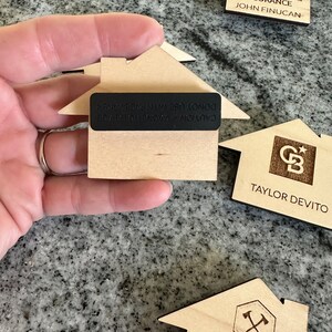 Realtor Name Tag, House Shaped Name Tag, Realtor, Custom - Etsy