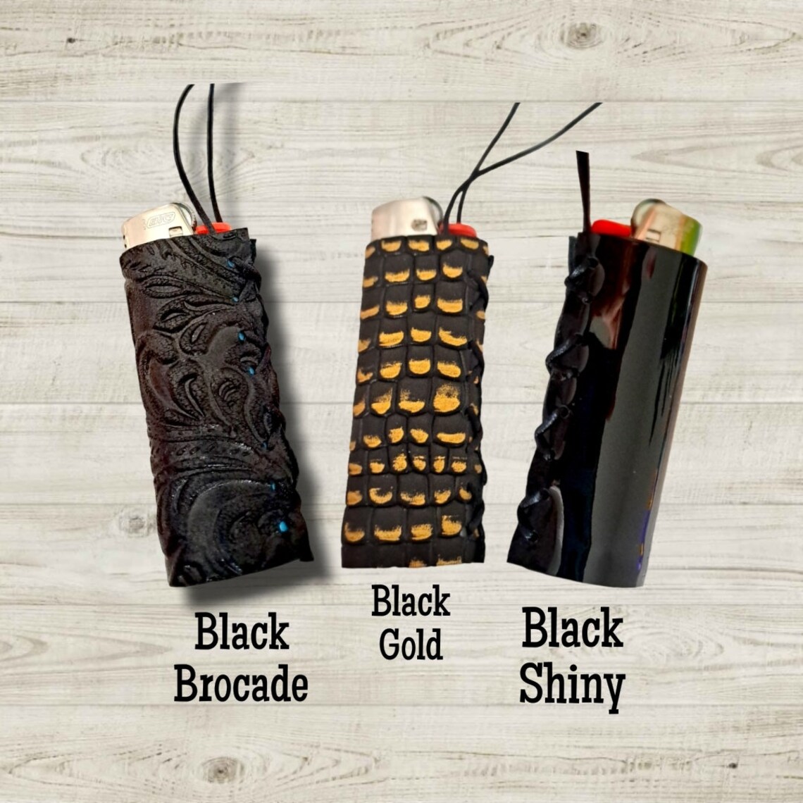 Leather Lighter Case, Case for Lighters Bic With Sliding Cord, Holder ...