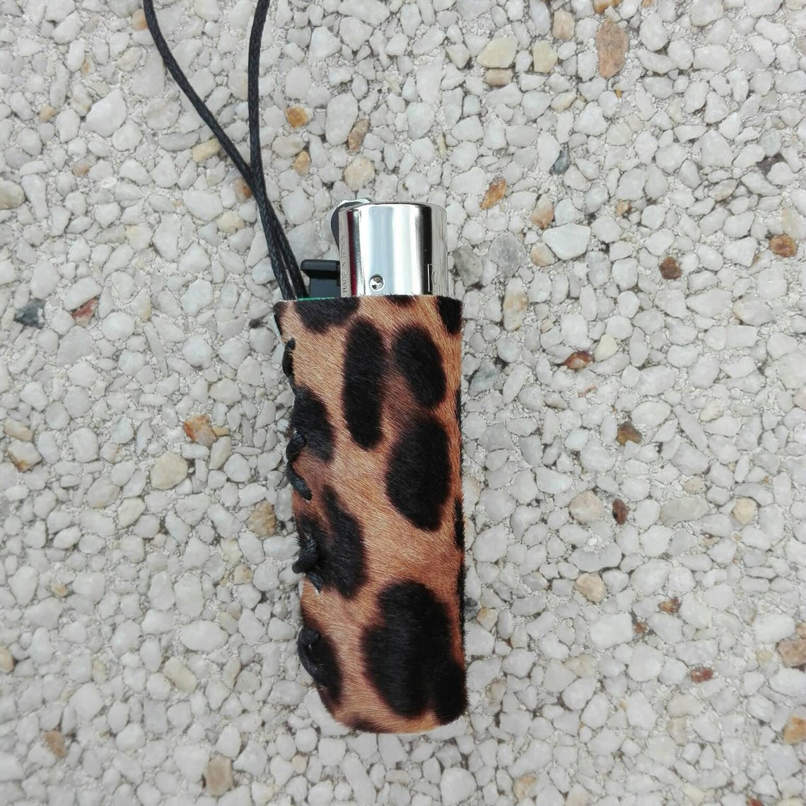 Leather Lighter Case Clipper Case With Sliding Cord Holder - Etsy