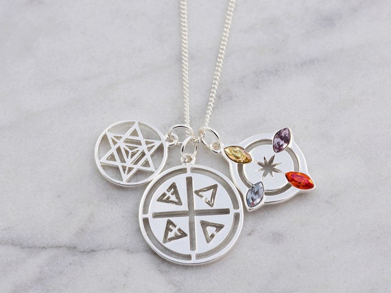 Elemental Necklace Nature Lover Gifts Sacred Geometry | Etsy