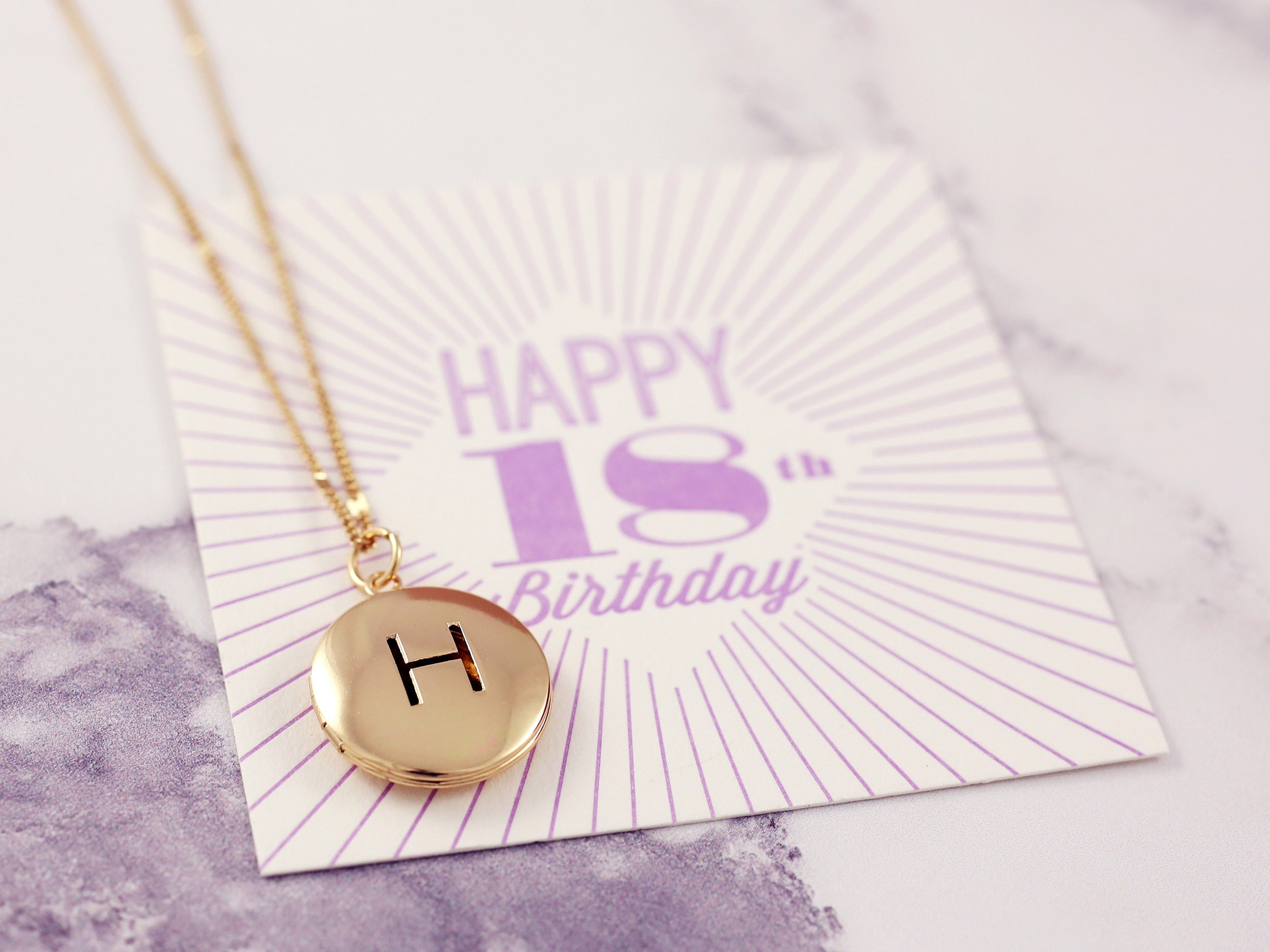 Personalized Locket 18th Birthday Gift Milestone Birthday | Etsy