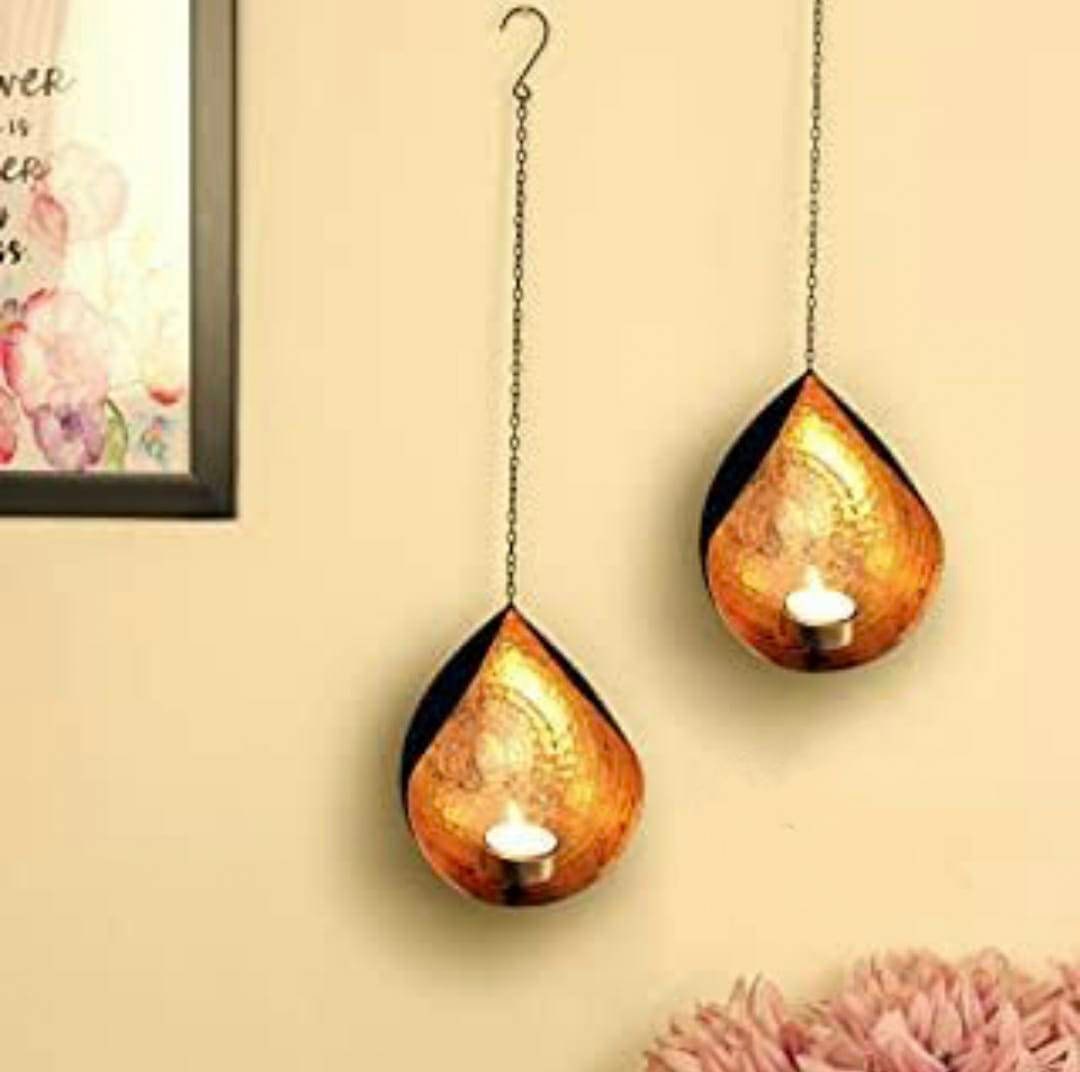 Teardrop Hanging Candle Tea Light Holder/tea Light Candle/home/festival ...