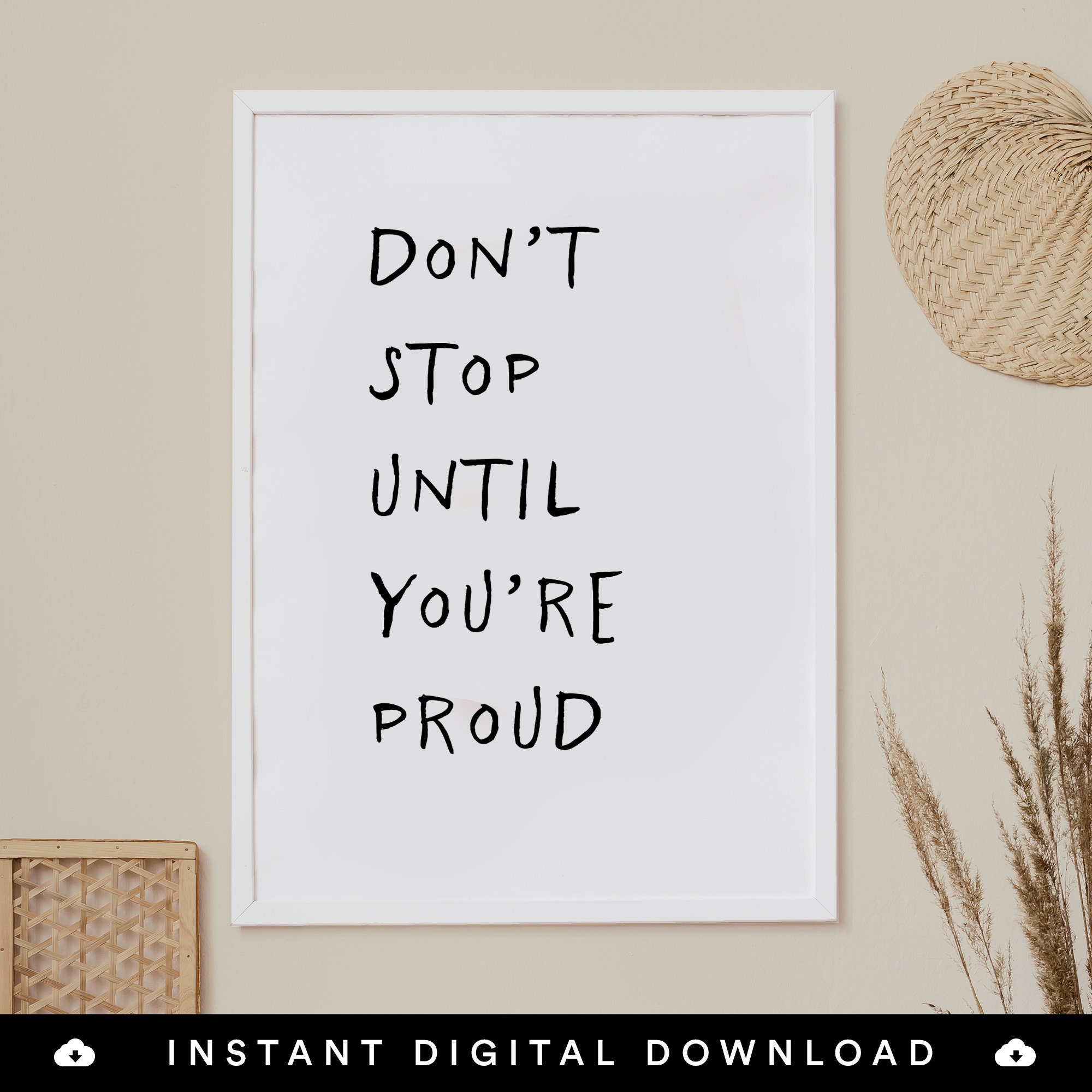 Downloadable Printable With Quote About Proudness - Etsy