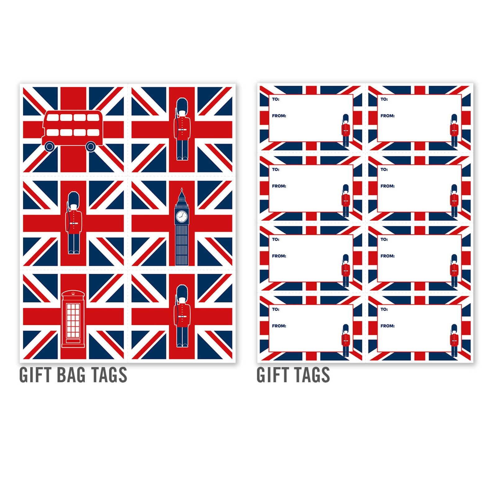 British / English Theme Birthday Party Printables Set - Etsy
