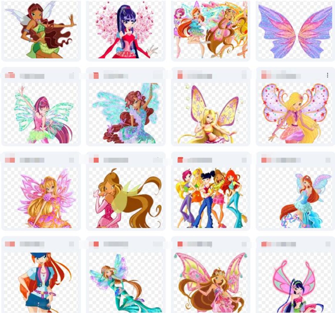 162 Winx Club Cartoon Images, T-shirt Design Bundle, Streetwear Png ...