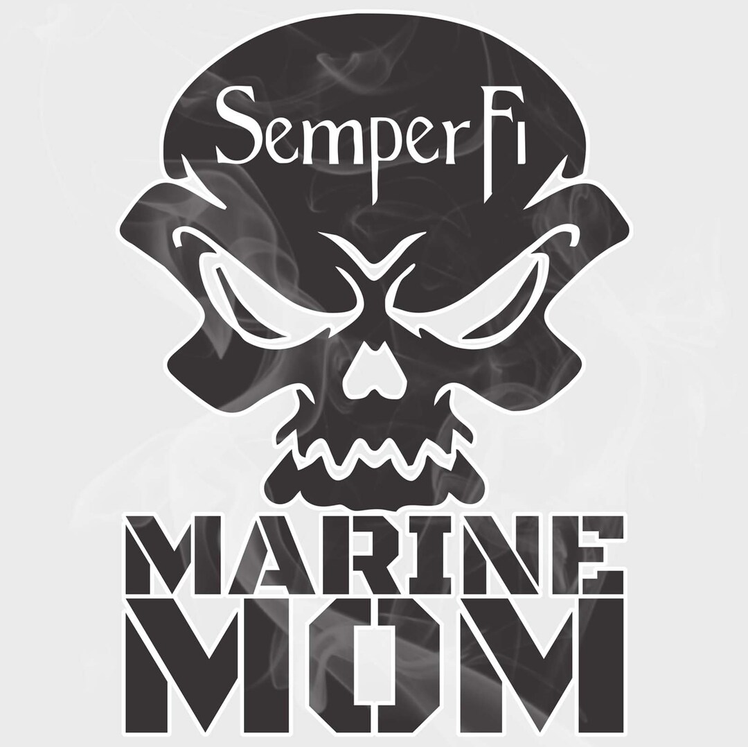 Semper Fi Marine Mom Vinyl Decal Sticker Static Cling Window Film Vinyl ...