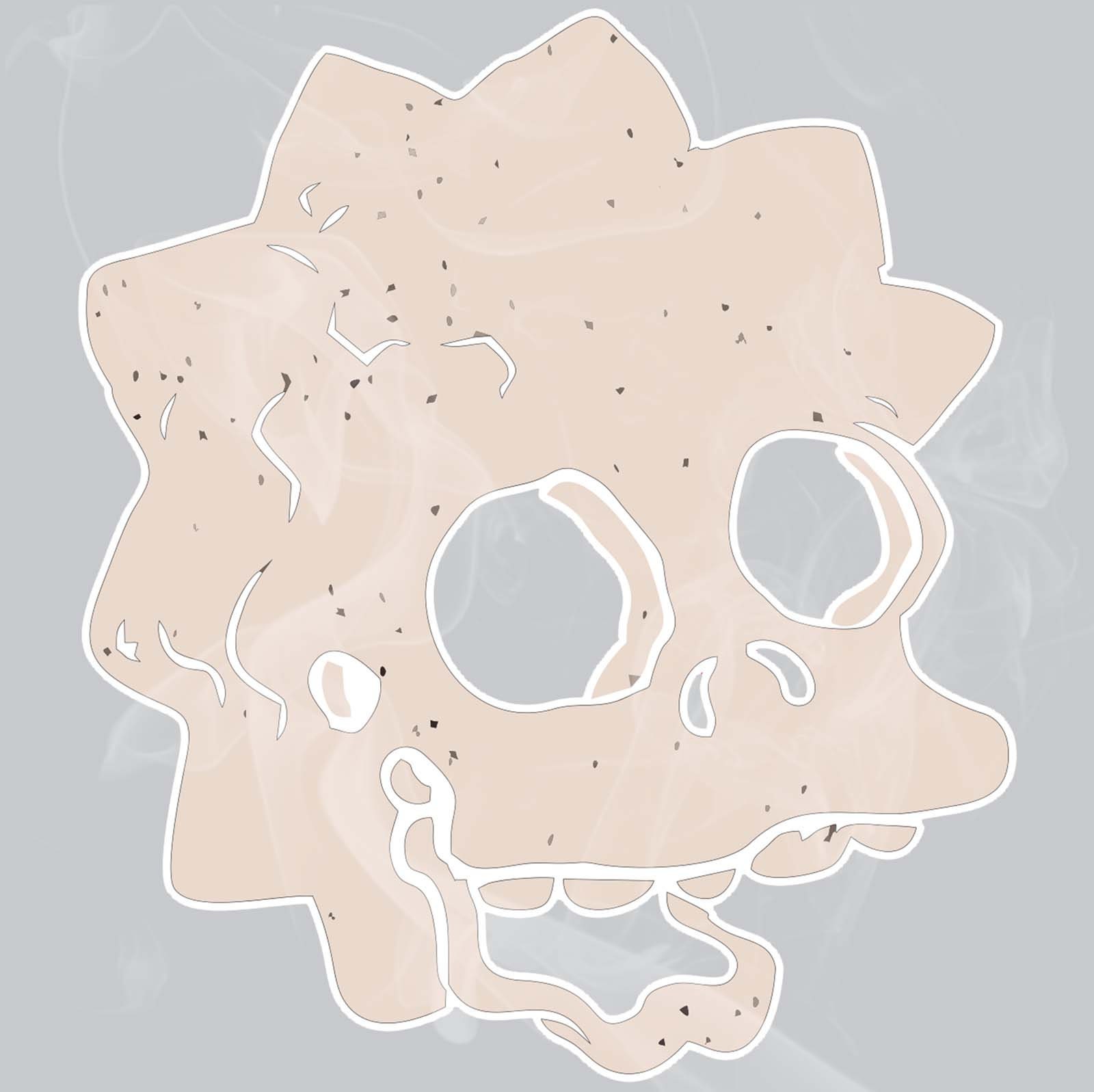 Halloween Skull Vinyl Decal Sticker Static Cling Window Film Vinyl Iron ...