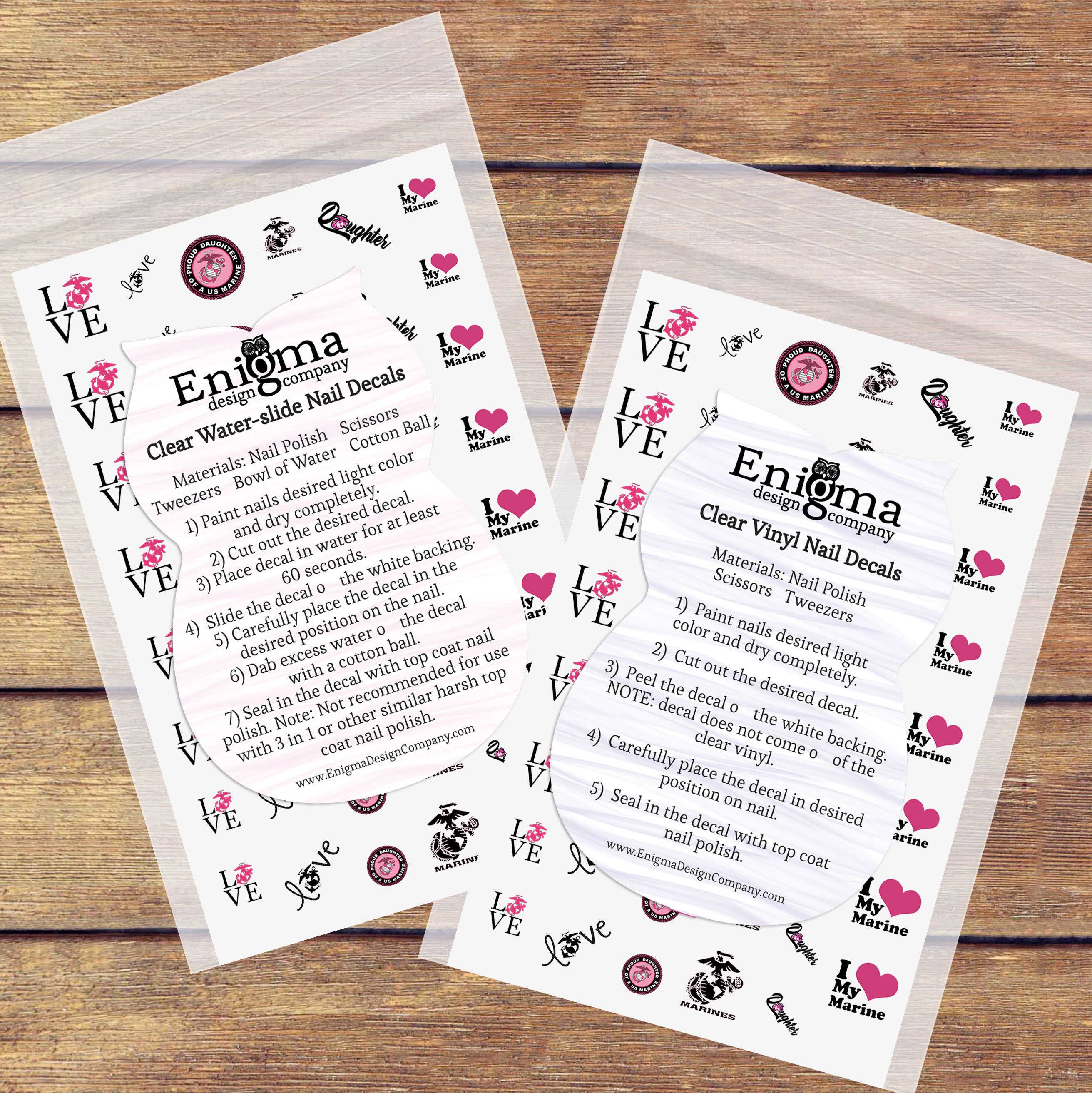 USMC Marine Daughter Nail Decals - Etsy