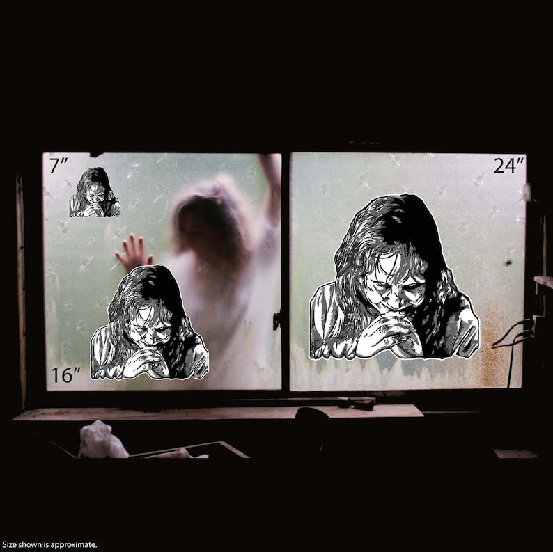 The Exorcist Style Decal vinyl Sticker Static Cling or - Etsy