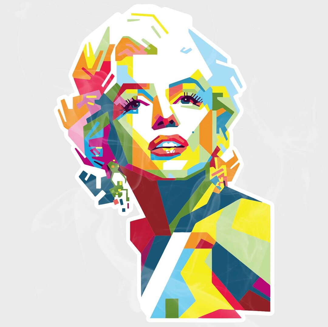 Blonde Bombshell Abstract Vinyl Decal Sticker Static Cling Window Film ...