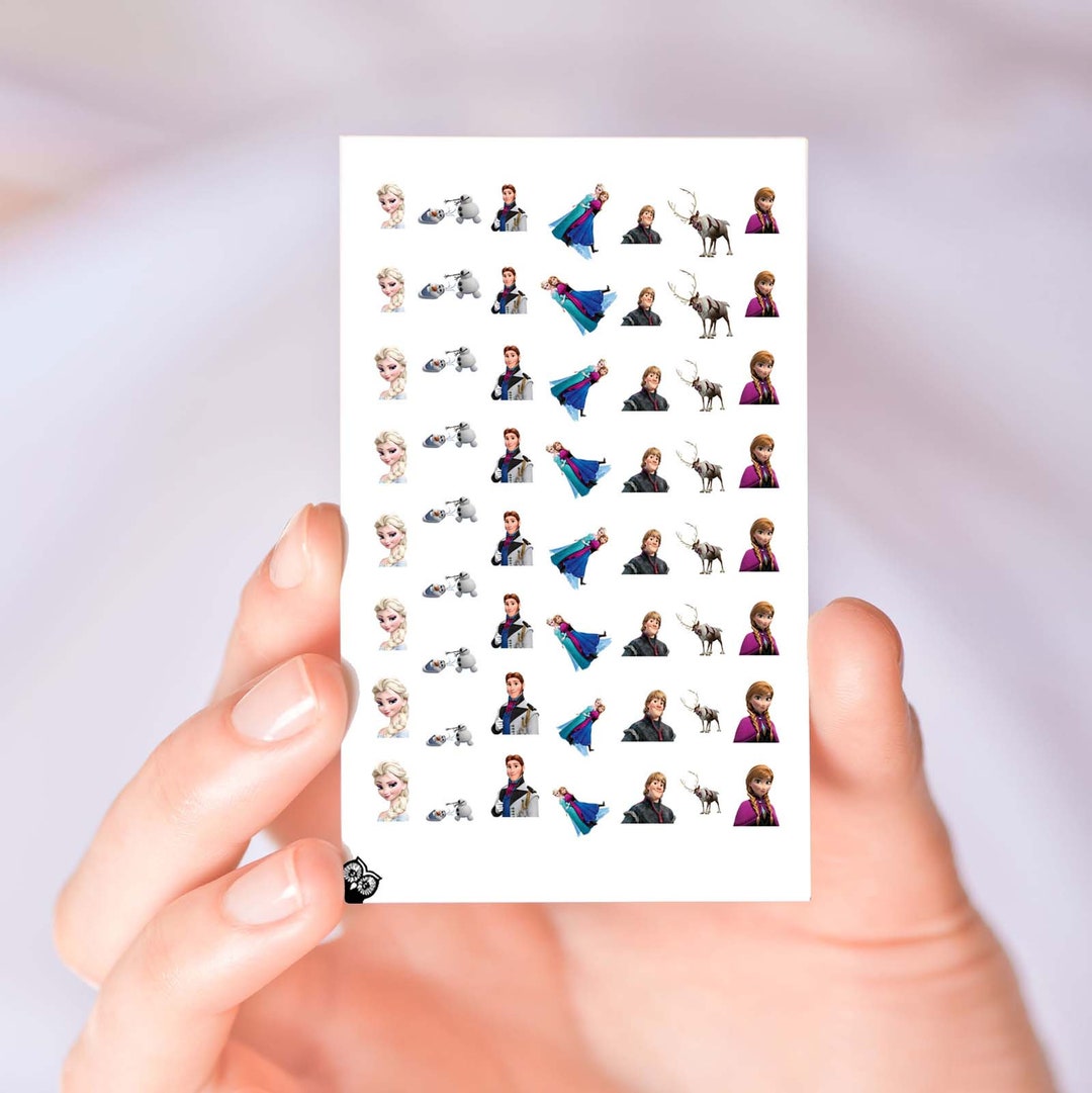 Frozen Nail Decals Stickers Art Designs Elsa Enthusiasts Nail ...