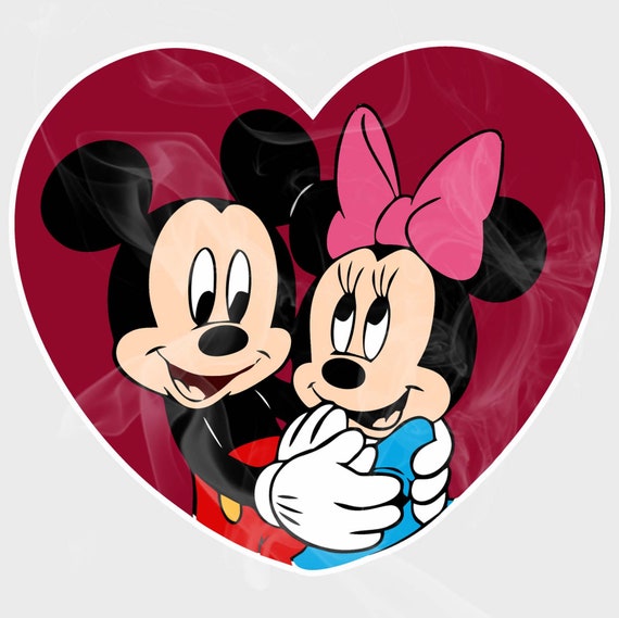 Mickey And Minnie Hug