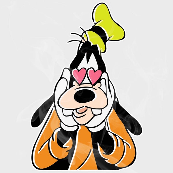 Goofy Heart Stickers - Etsy