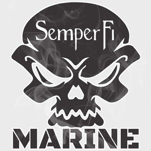 Semper Fi Marine Vinyl Decal Sticker Static Cling Window Film Vinyl ...
