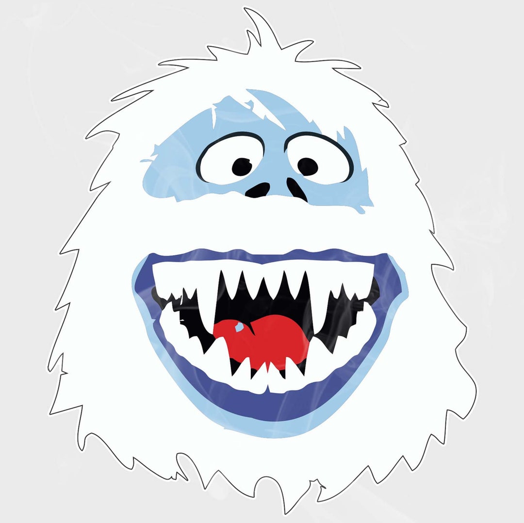 Abominable Snowman Present Vinyl Decal Sticker Static Cling Window Film ...