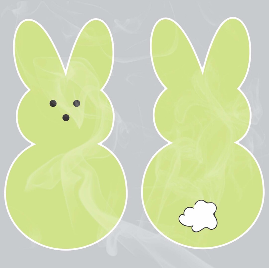 Easter Peeps Static Cling Window Film Holiday Easter Bunny Rabbit Decor ...