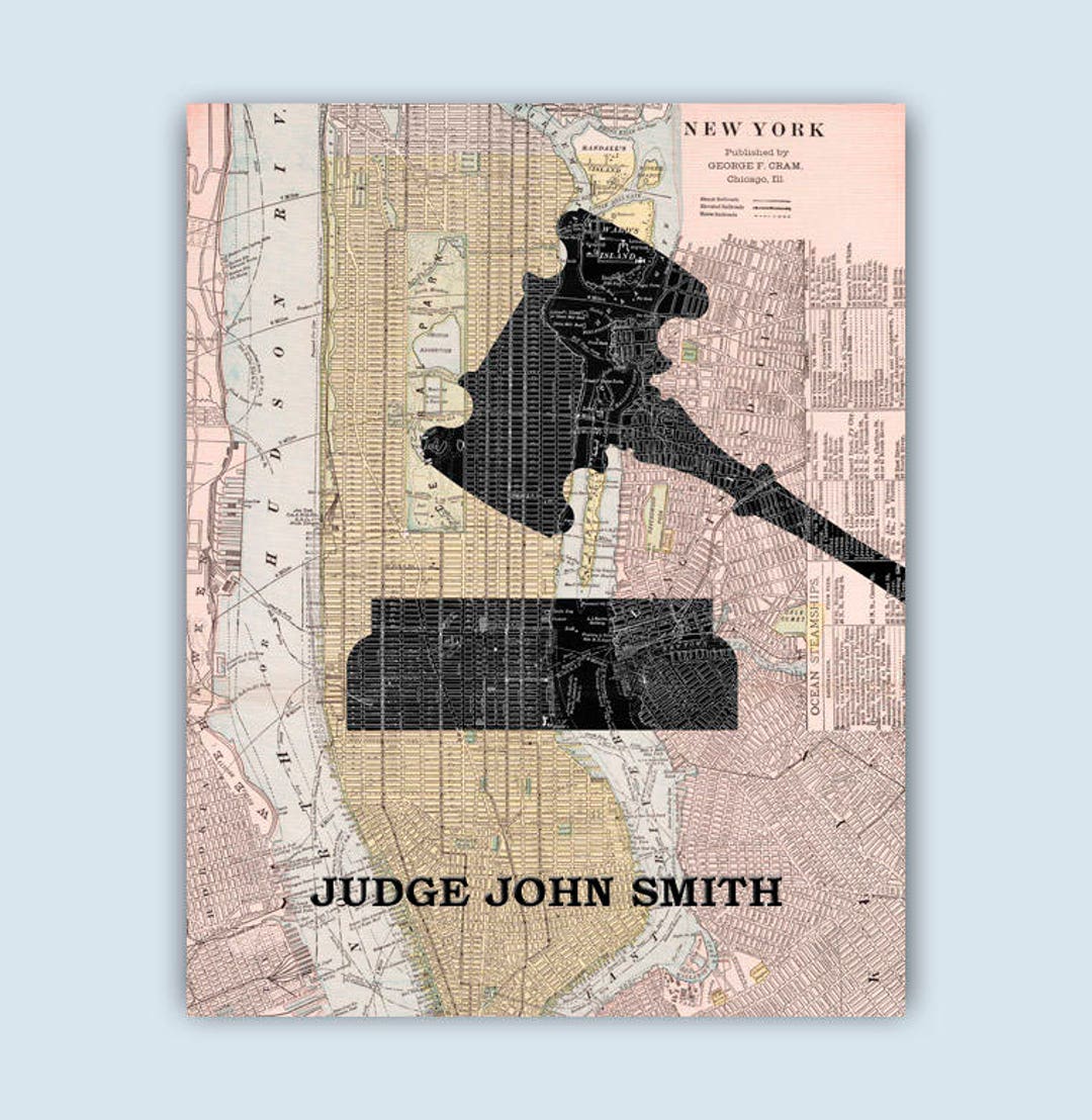 Judge Print, Personalized Judge Gift, Justice, Gavel Symbol Justice ...