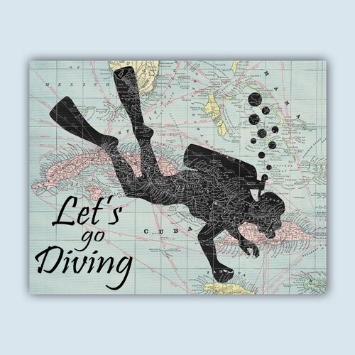 WRECK DIVER Scuba Diving PATCH Embroidered Iron-on Applique | Etsy