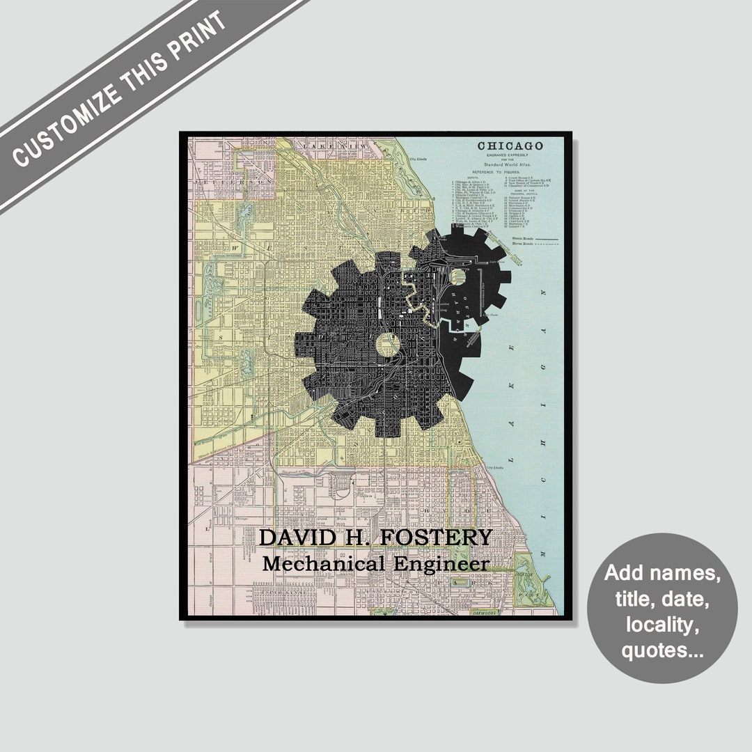 Personalized Mechanical Engineer Graduation Gift, Engineering Decor ...