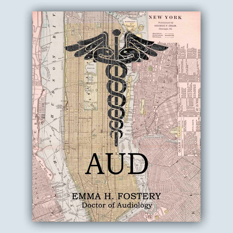 Custom Doctor of Audiology AUD Print AUD Graduation Gift | Etsy