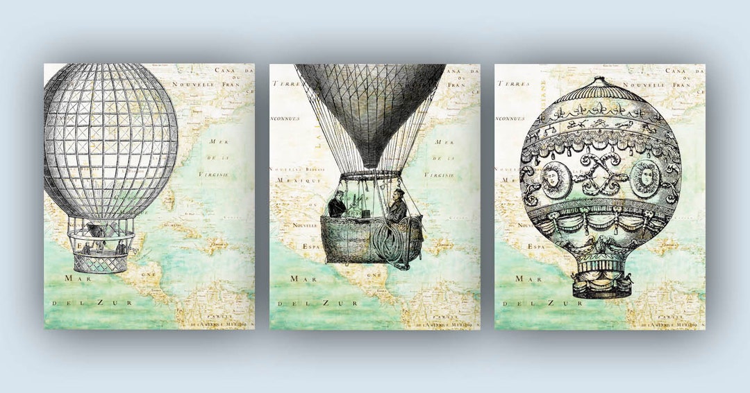 Hot Air Balloon, Flying Decorations, Playroom Educational Decoration ...