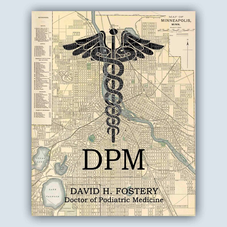 Custom Doctor of Podiatric Medicine DPM Print DPM Retirement | Etsy