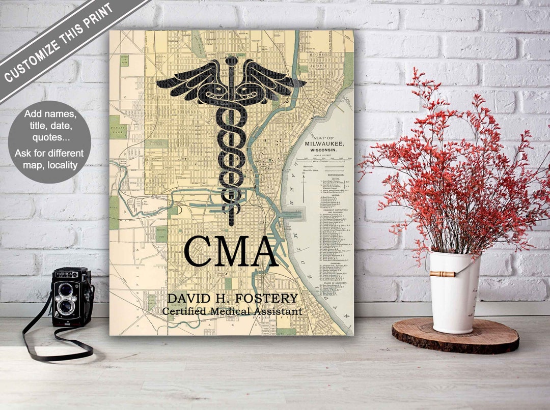 Custom CMA Print, Personalized Certified Medical Assistant CMA Print ...