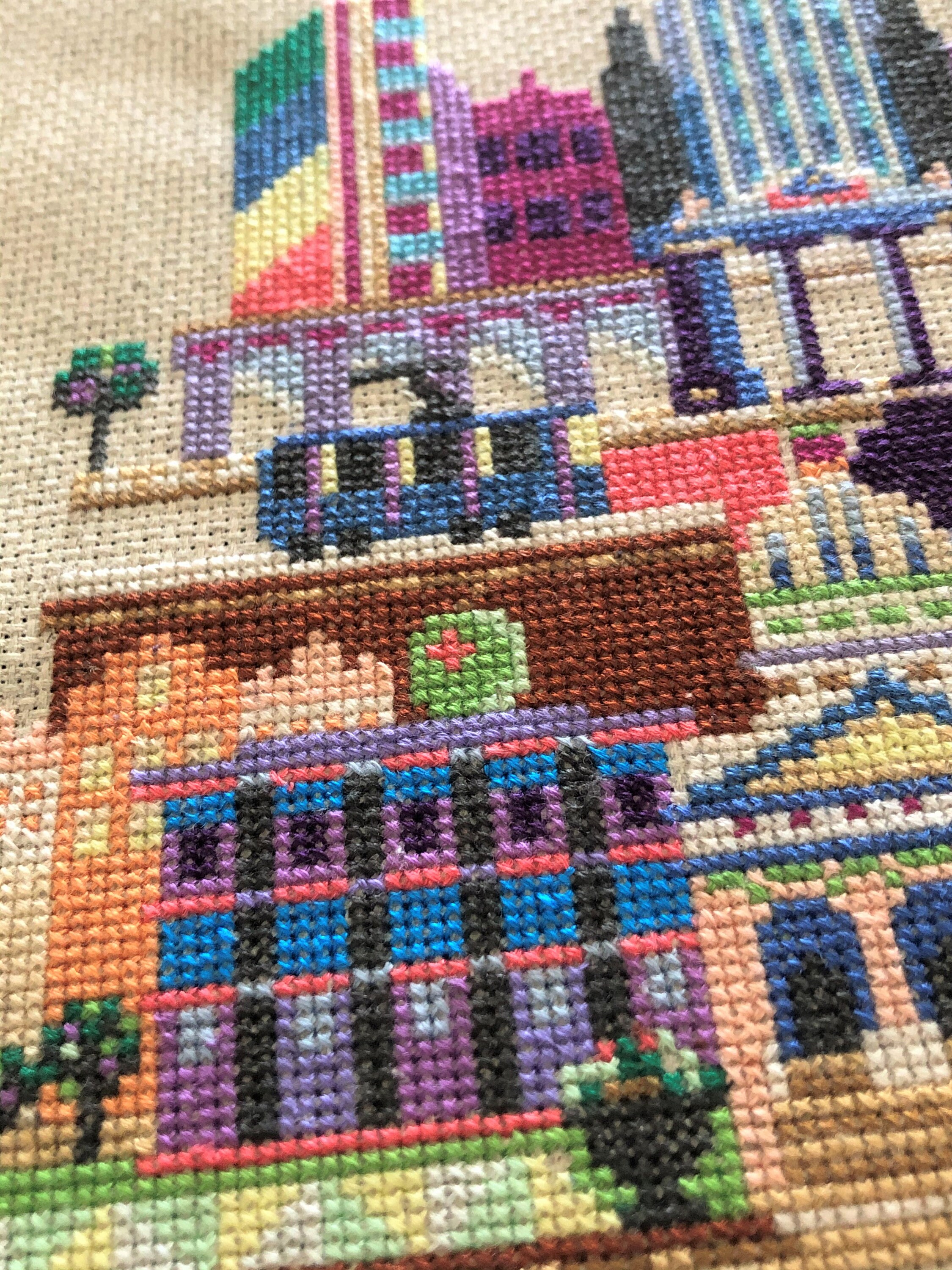 Brussels Cross Stitch Pattern Embroidery Art Modern Digital | Etsy