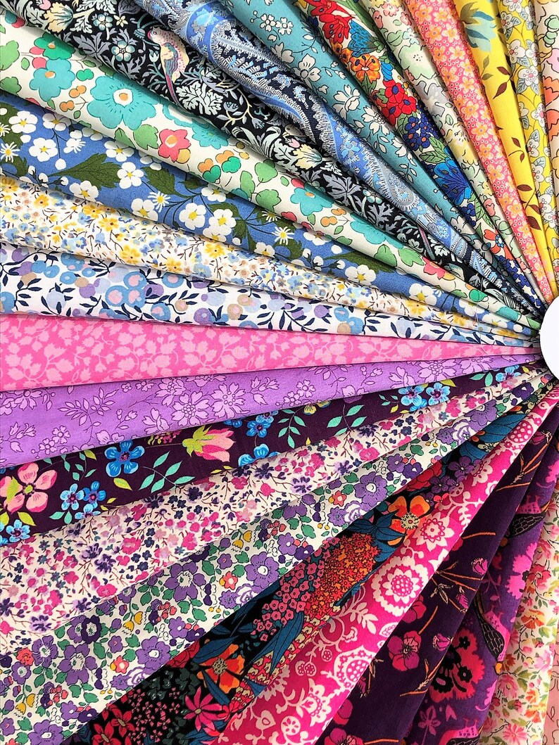 50 Liberty Tana Lawn® 5 Inch Fabric Patchwork Squares | Etsy
